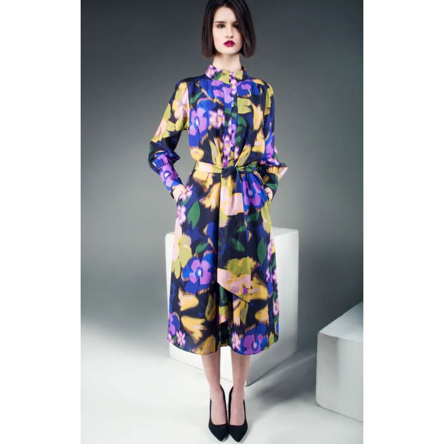 PINGPONG FLORAL ART PRINT DRESS – Williams Woolshed